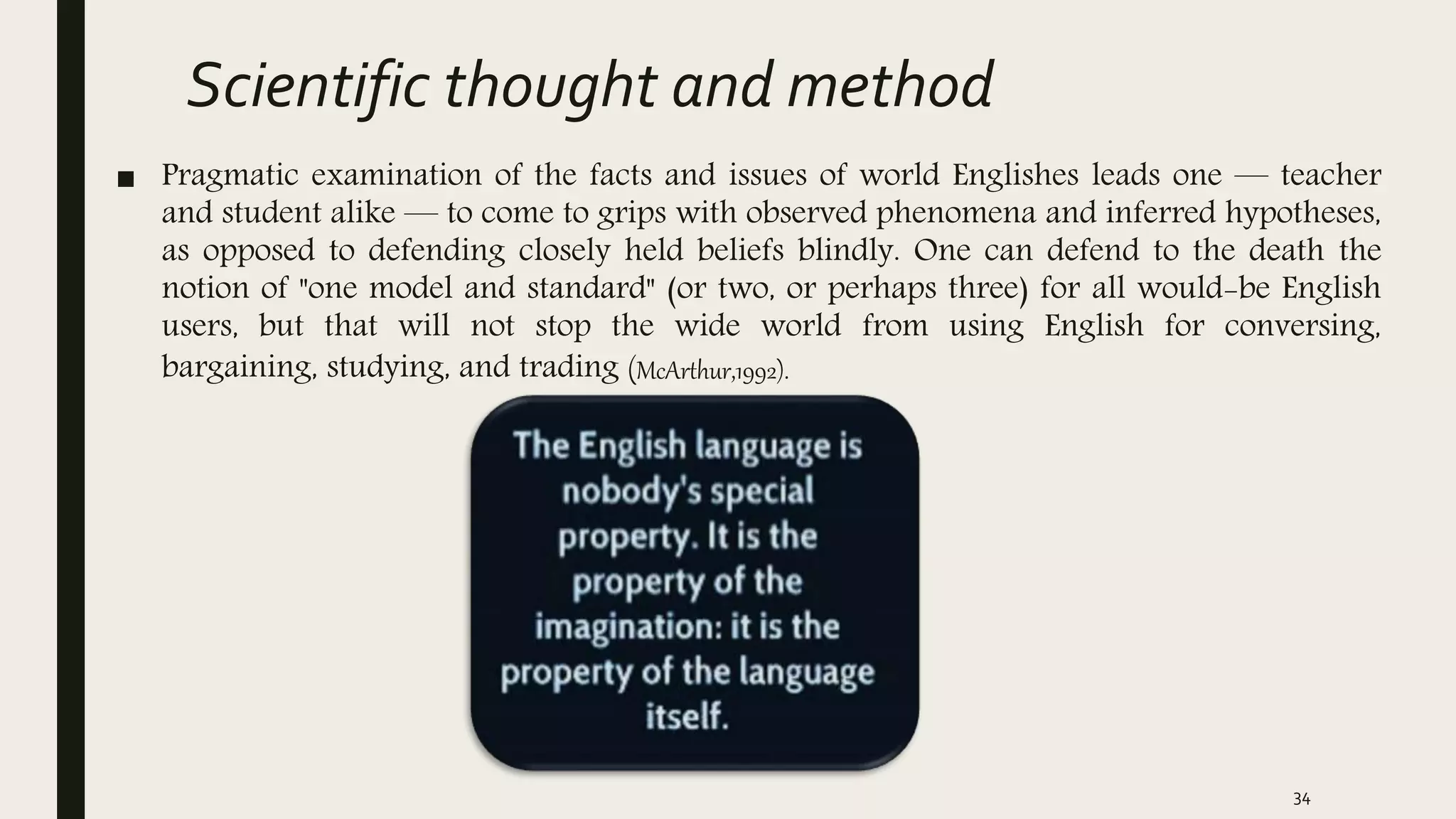 World Englishes and Varieties of English | PPTX