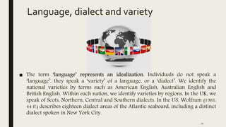 World Englishes and Varieties of English | PPTX