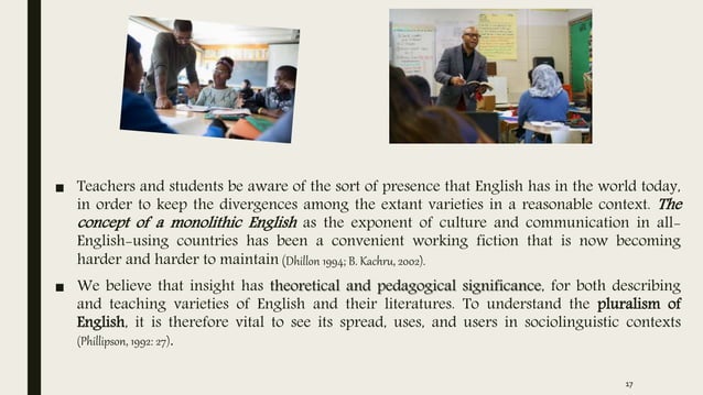 World Englishes and Varieties of English | PPTX