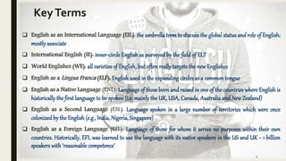 World Englishes and Varieties of English | PPTX