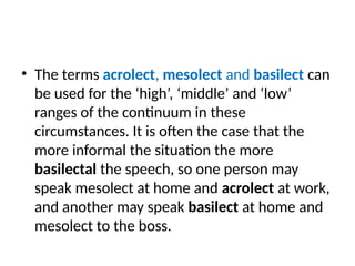 wORLD eNGLISHES INTRUCTION PPT POWERPONT | PPT