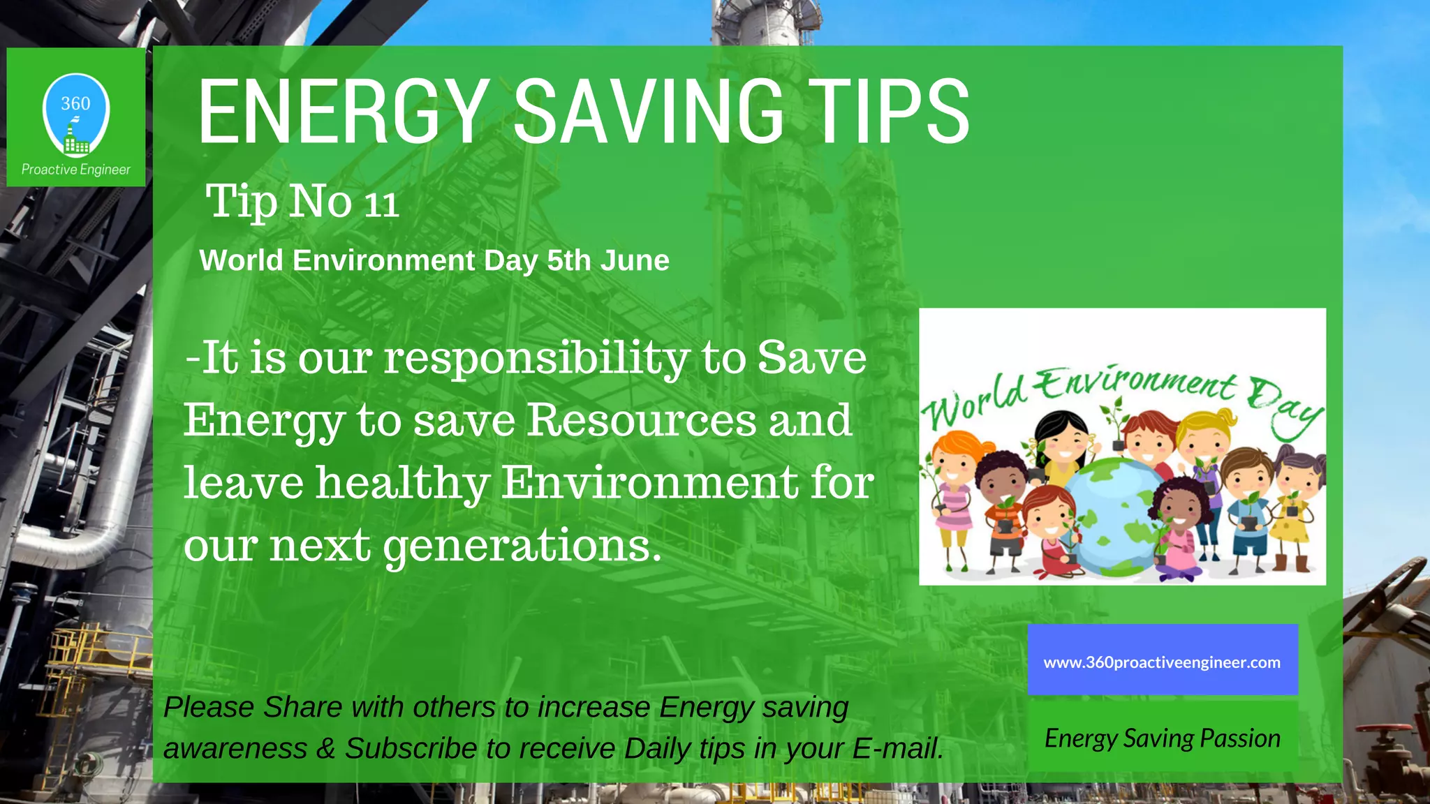 Energy saving tips (World Environment Day 5th June) | PPT