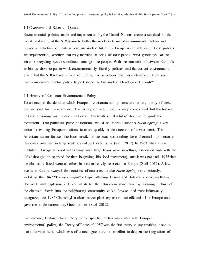 World environmental policy | PDF