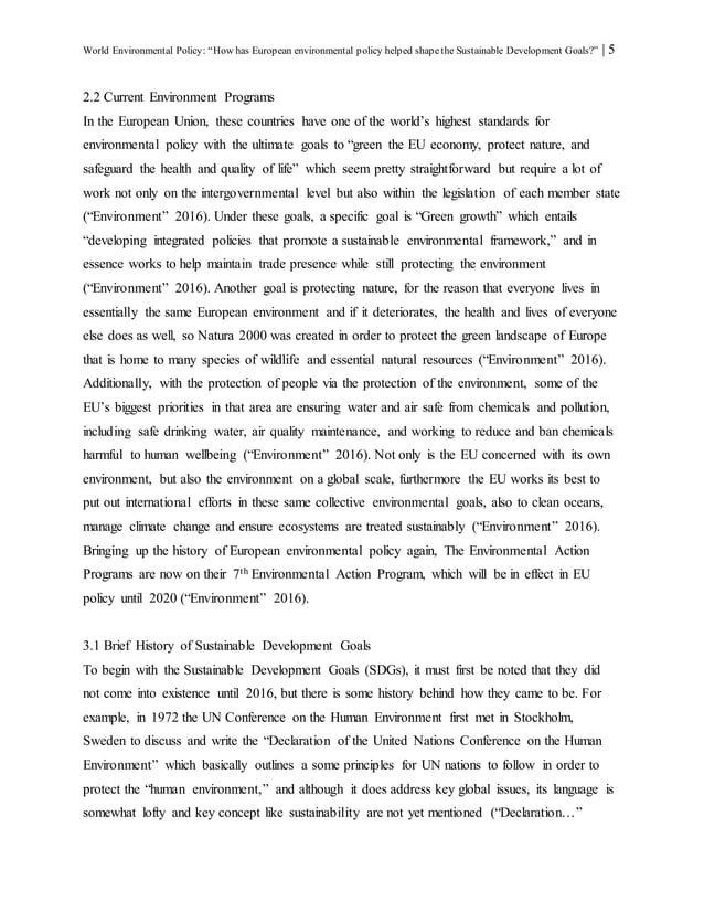 World environmental policy | PDF