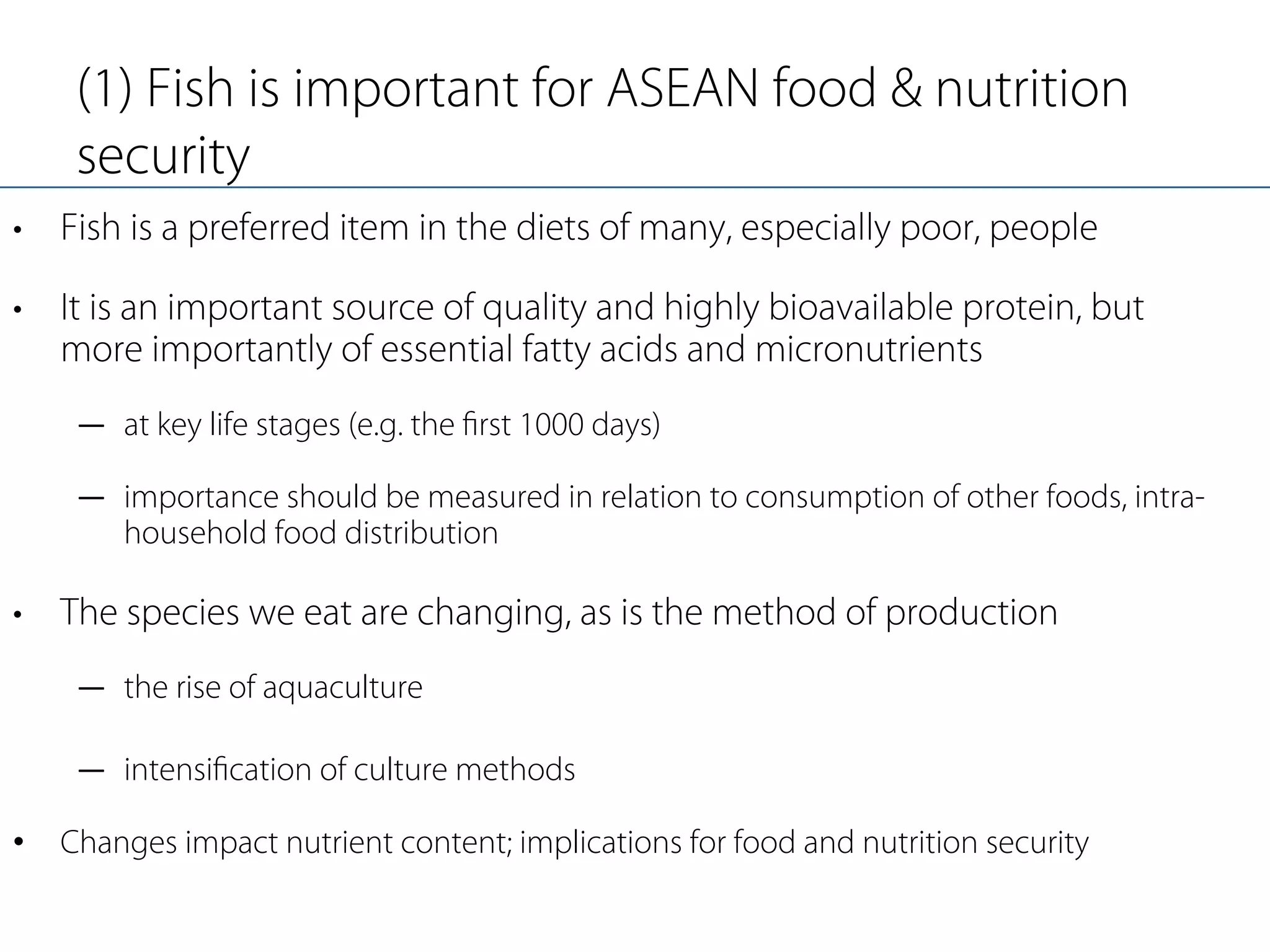 Sustainable development of fish supplies to meet food and nutrition ...