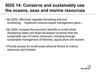 WorldFish research program: Resilient small-scale fisheries | PPT