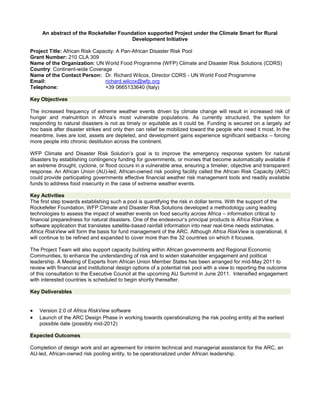 World food program wfp | PDF