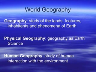 World geography | PPTX