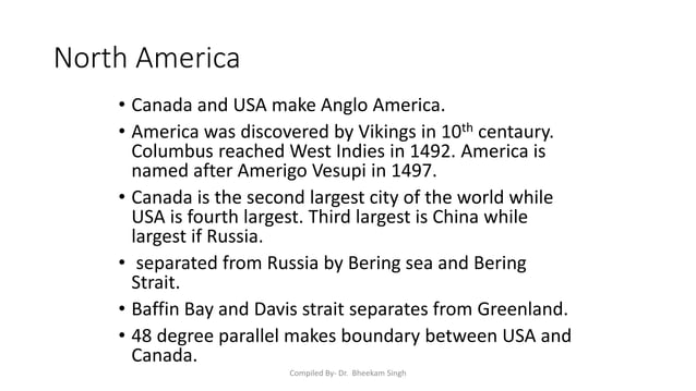 World geography north and south america | PPTX