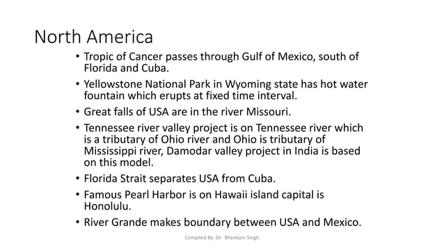 World geography north and south america | PPTX