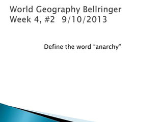 World geography bellringers %2811 8%29 | PPTX