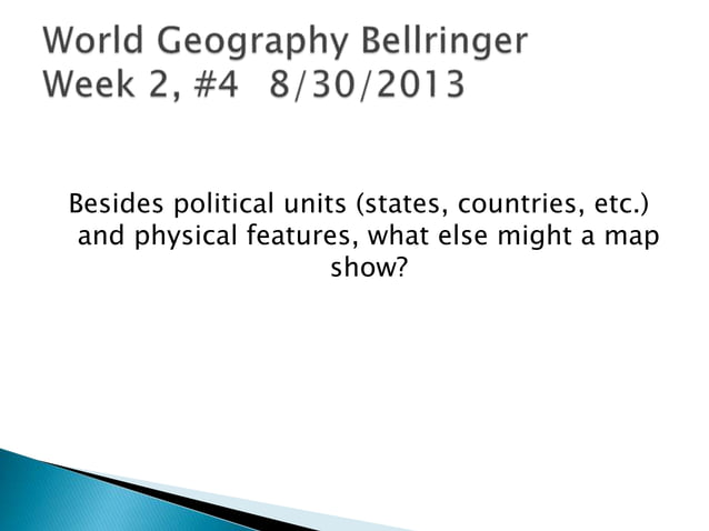 World geography bellringers %2811 8%29 | PPTX