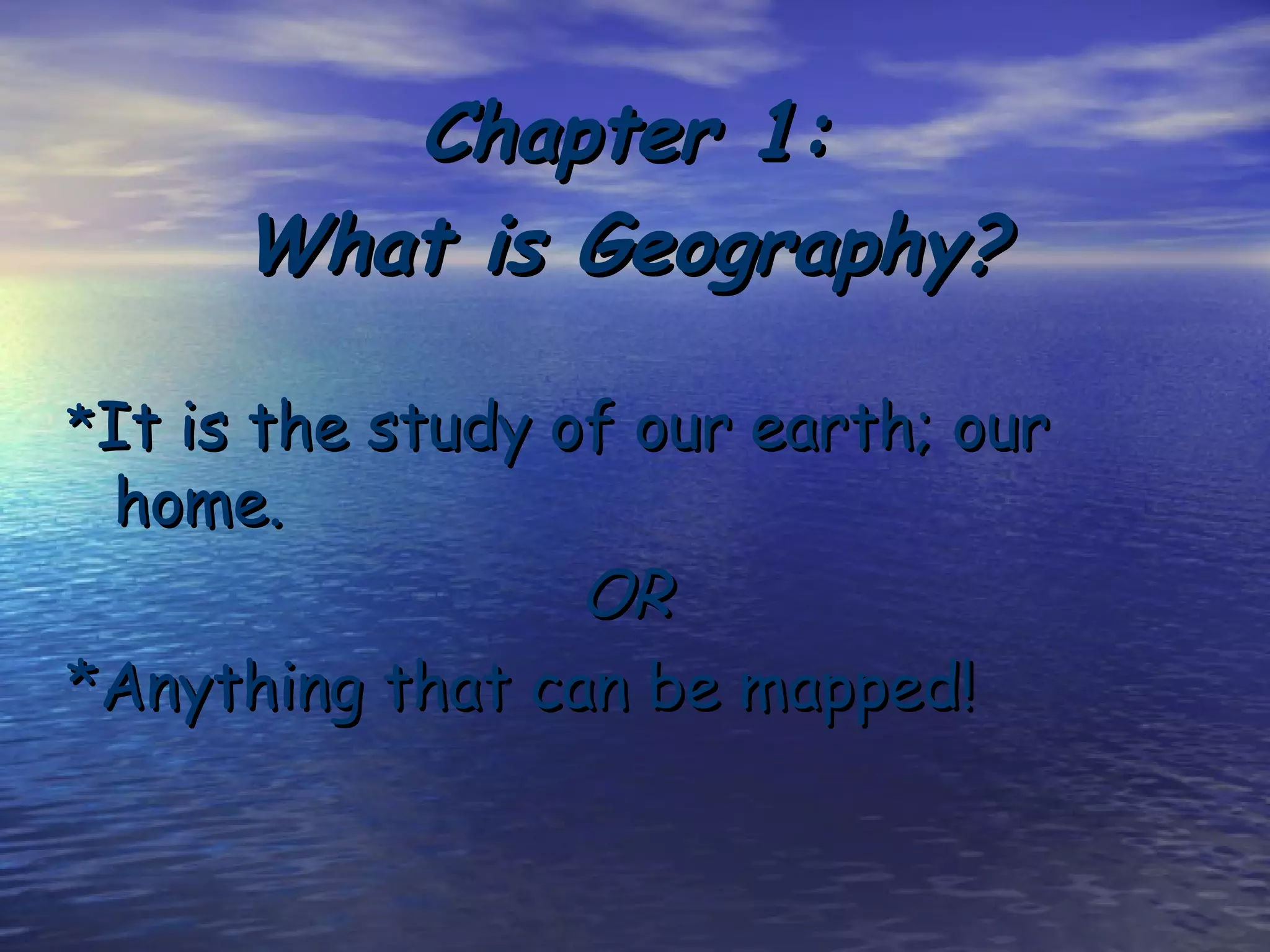 World geography intro powerpoint | PPT