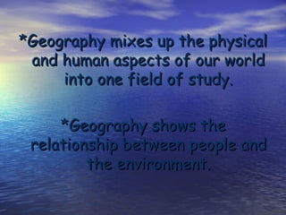 World geography intro powerpoint | PPT