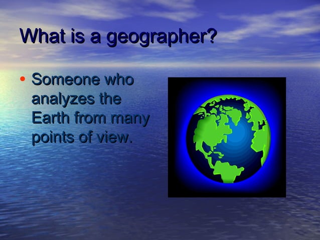 World geography intro powerpoint | PPT