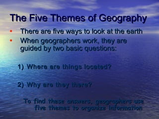 World geography intro powerpoint | PPT