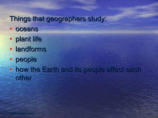 World geography intro powerpoint | PPT