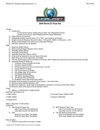 World gt rules 09 | PDF