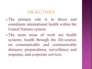 World health organisation | PPTX