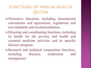 World health organisation | PPTX