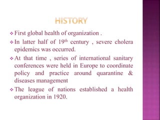 World health organisation | PPTX