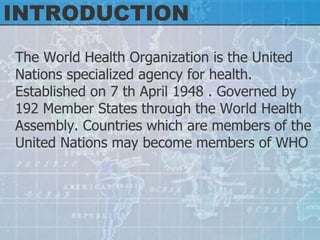 World health organization | PPTX