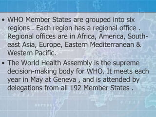 World health organization | PPTX
