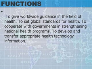 World health organization | PPTX
