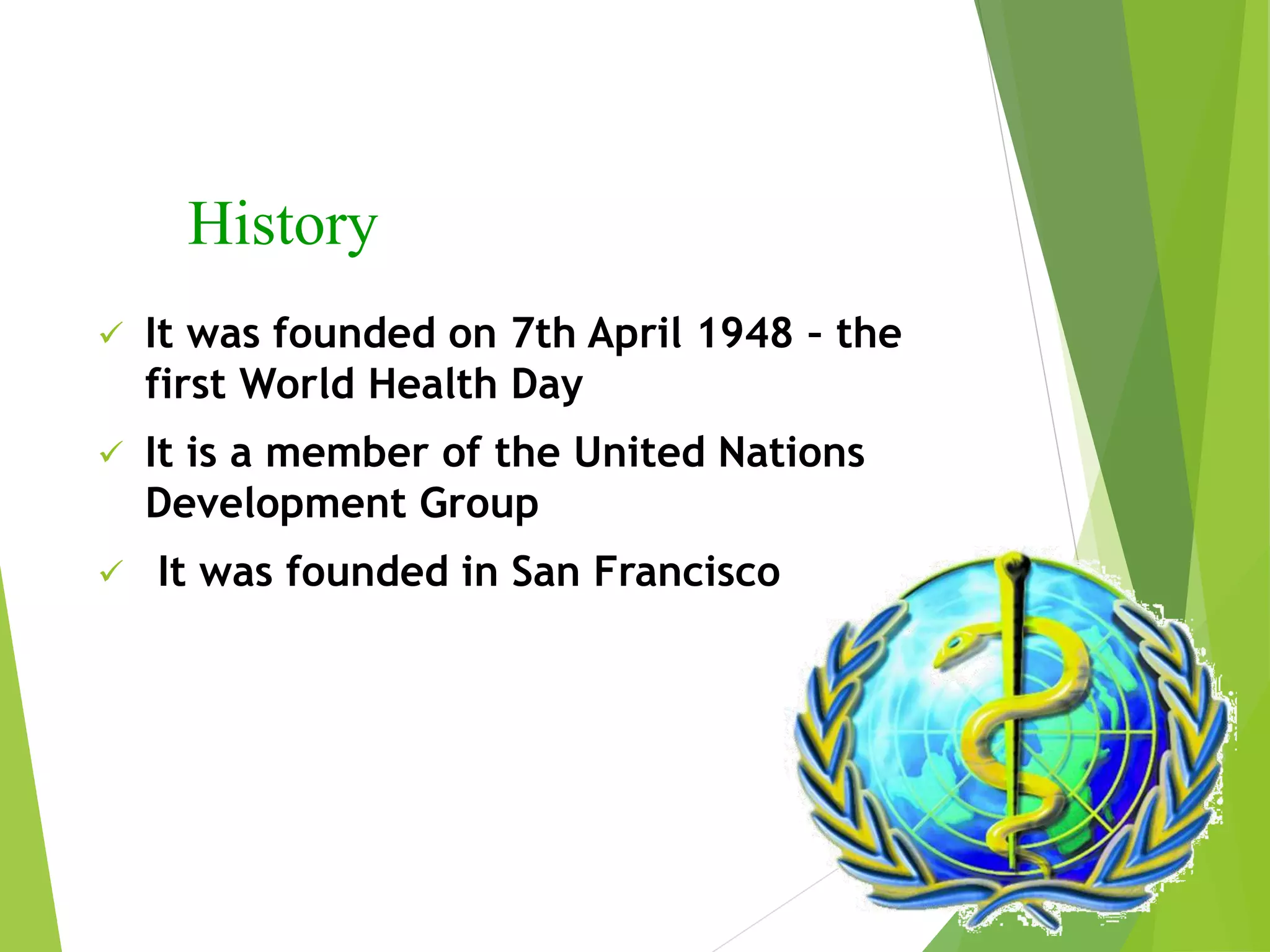 WORLD HEALTH ORGANIZATION | PPTX