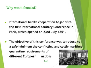 WORLD HEALTH ORGANIZATION | PPT