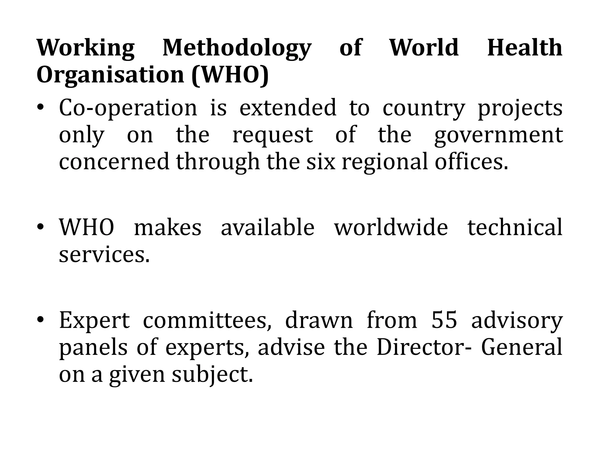 World health organization | PPTX