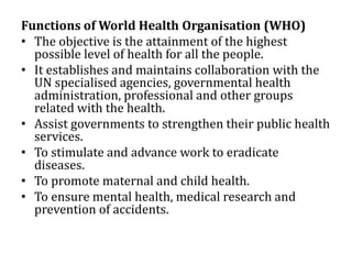 World health organization | PPTX