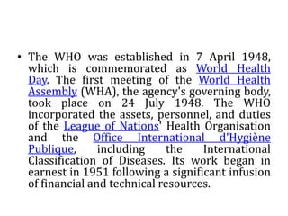 World health organization | PPTX