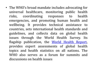 World health organization | PPTX