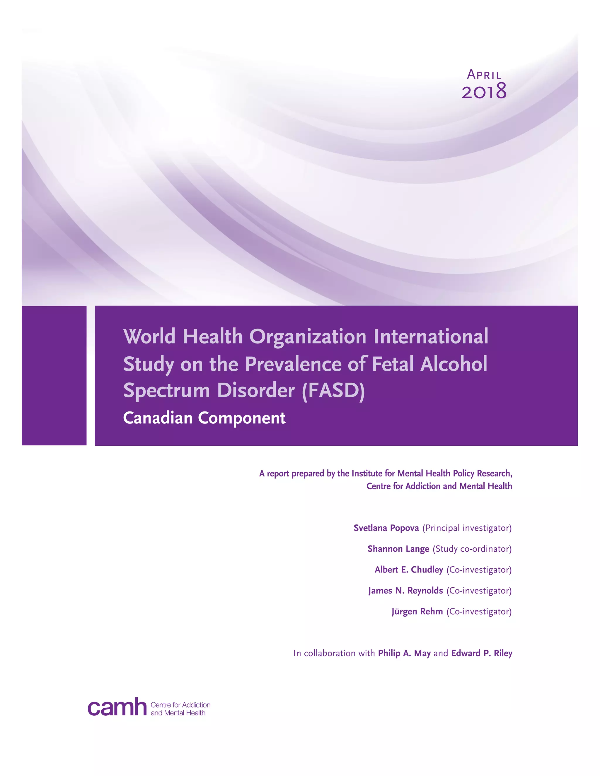 World health organization international study on the prevalence of ...