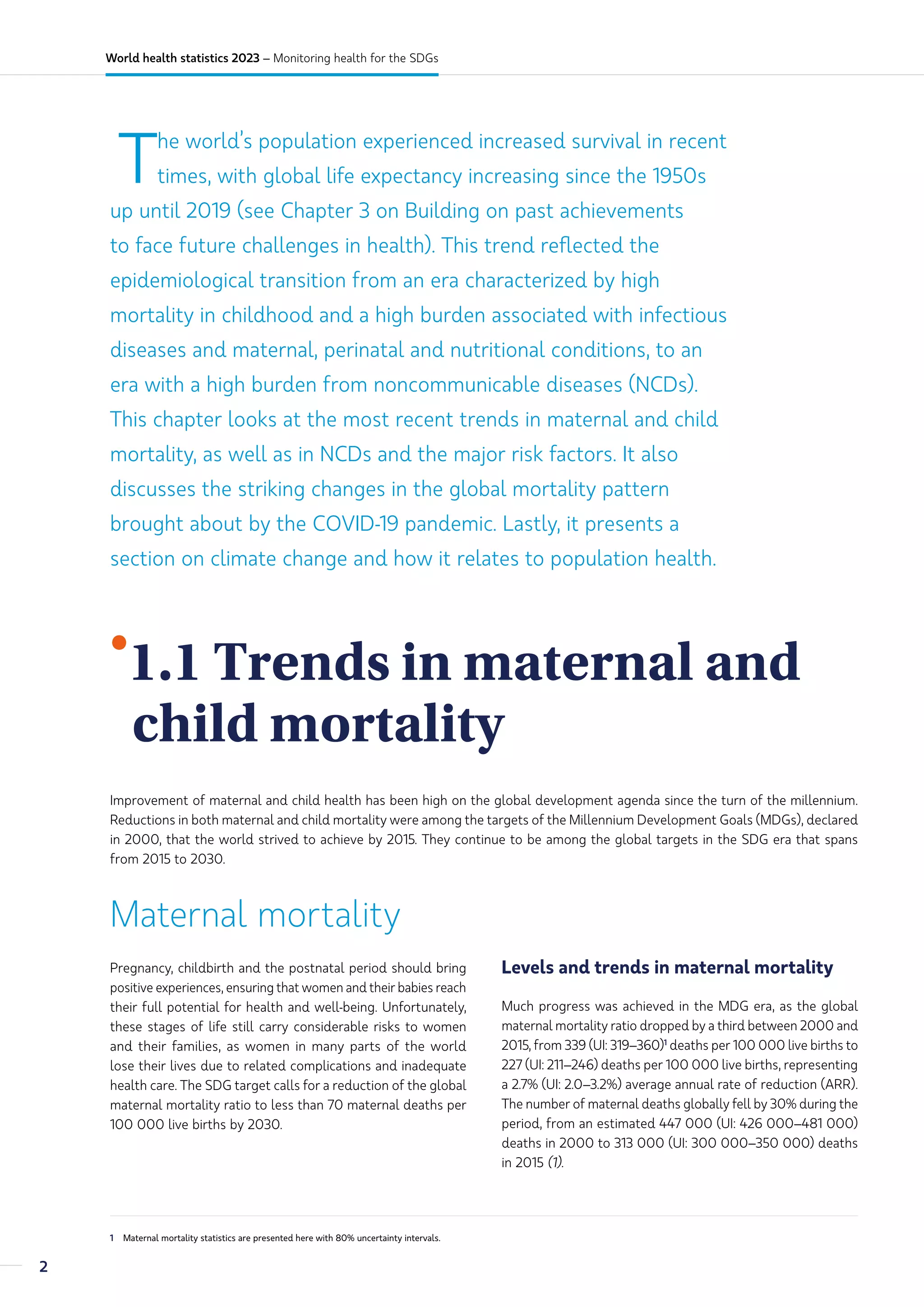 World Health Statistics Report 2023 | PDF