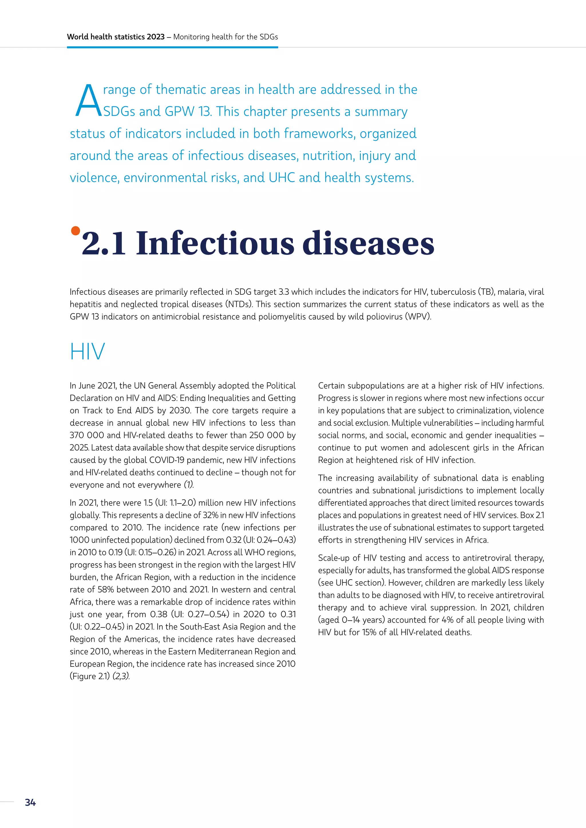 World Health Statistics Report 2023 | PDF