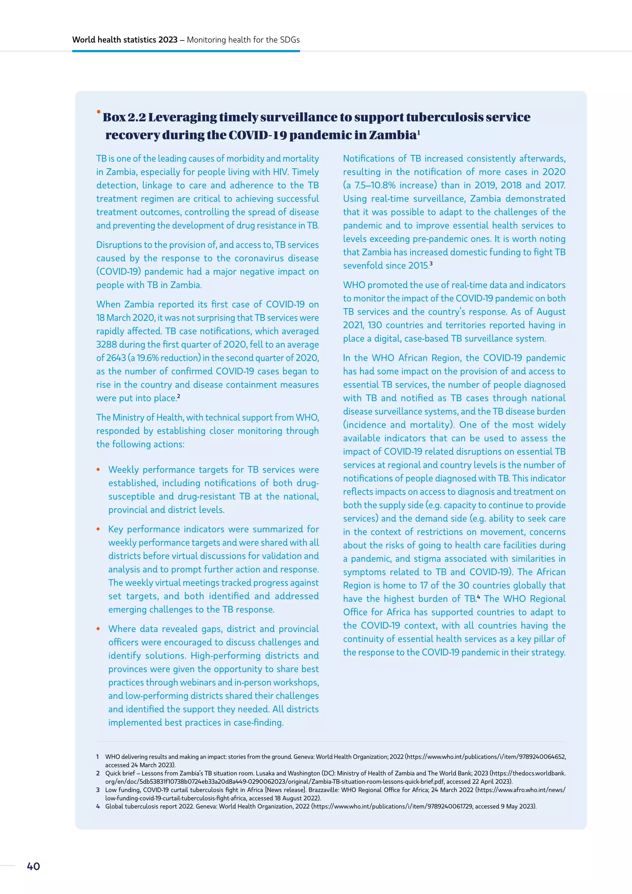 World Health Statistics Report 2023 | PDF