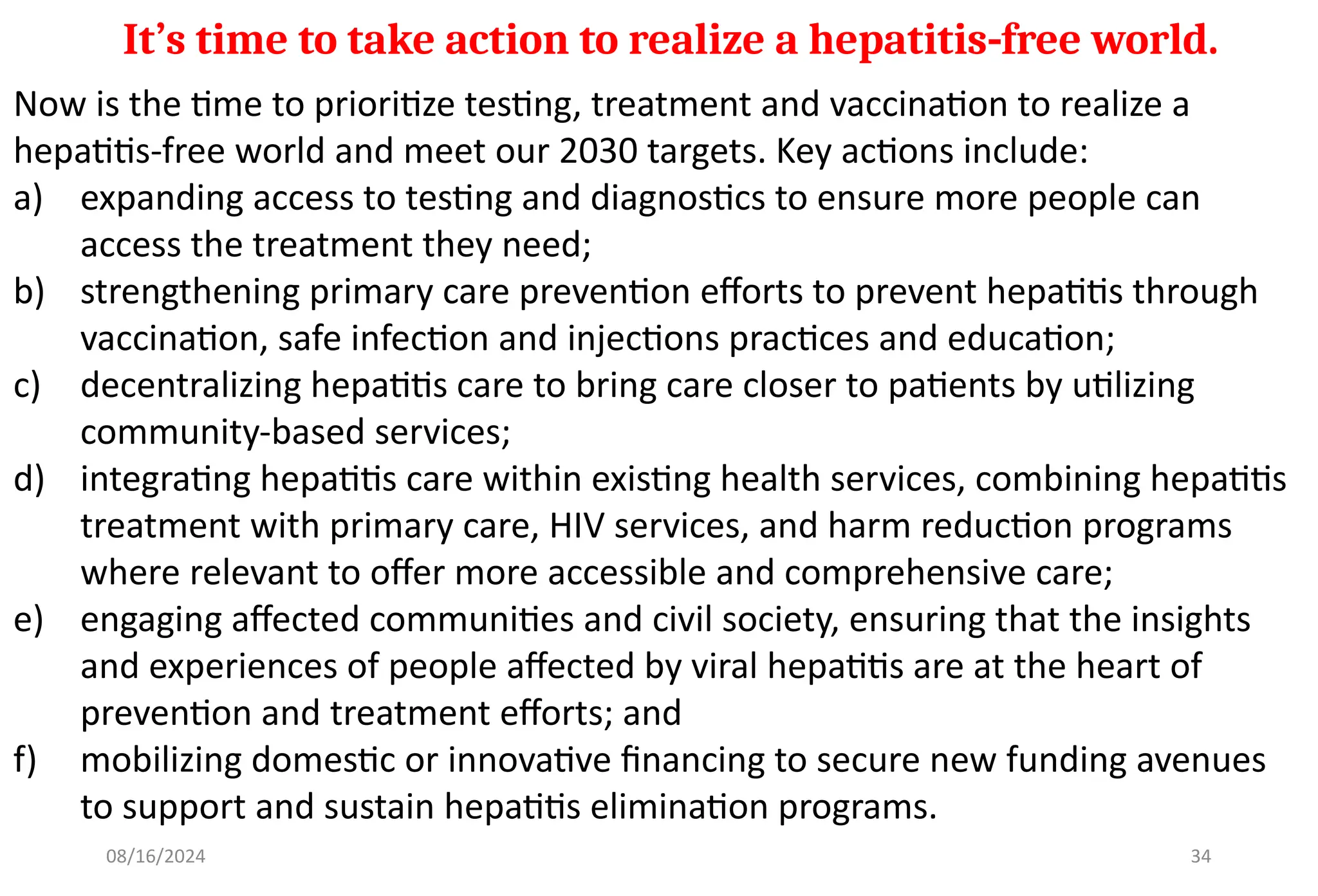World Hepatitis Day : Hepatitis and its Treatment | PPTX