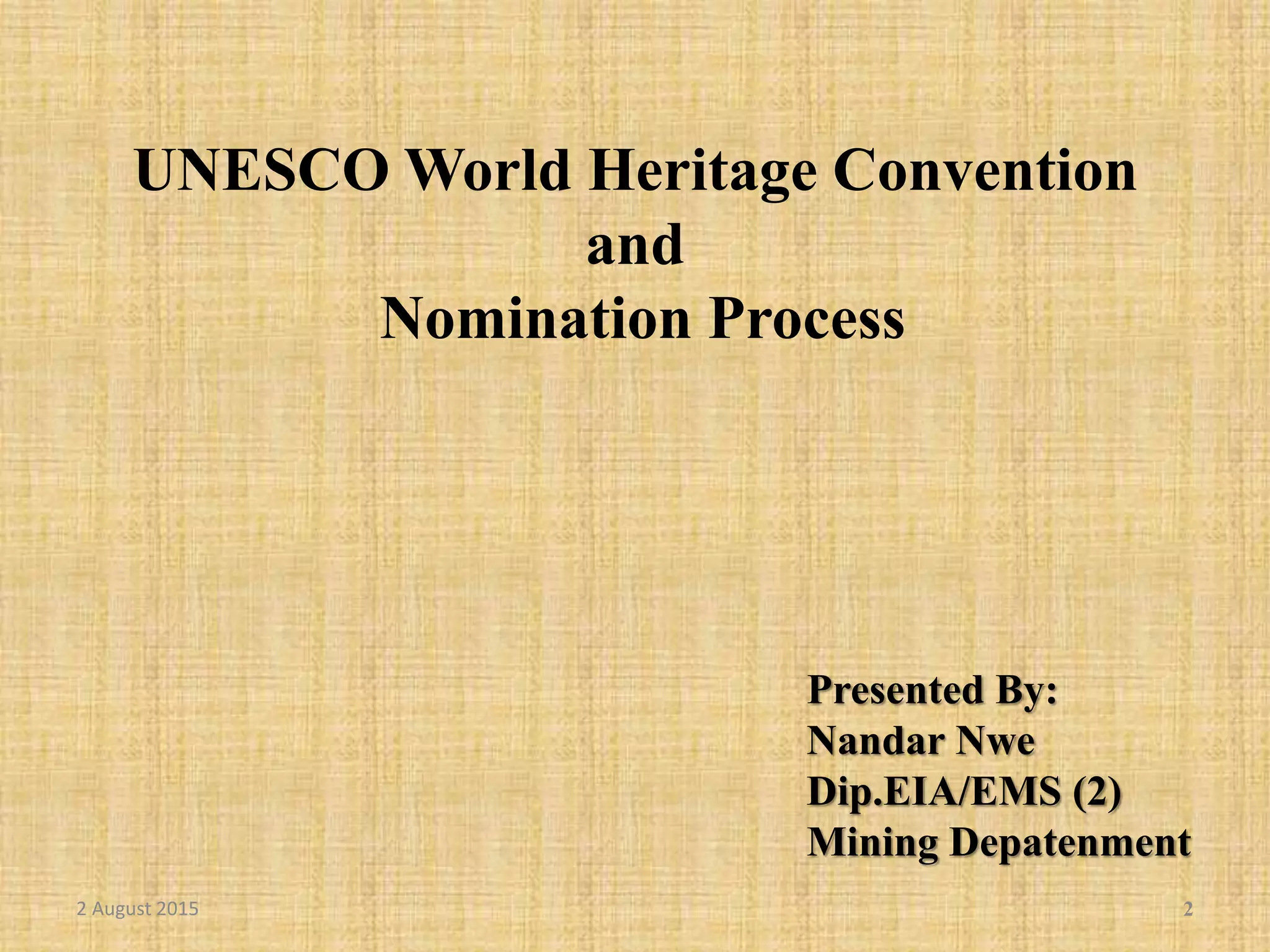 World heritage | PPTX
