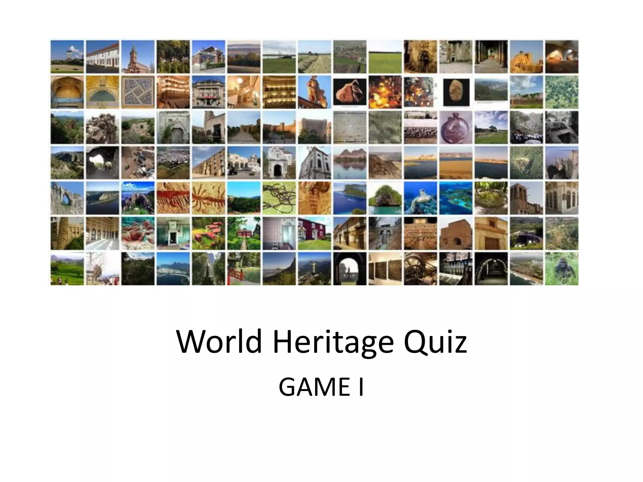World Heritage Quiz | PDF