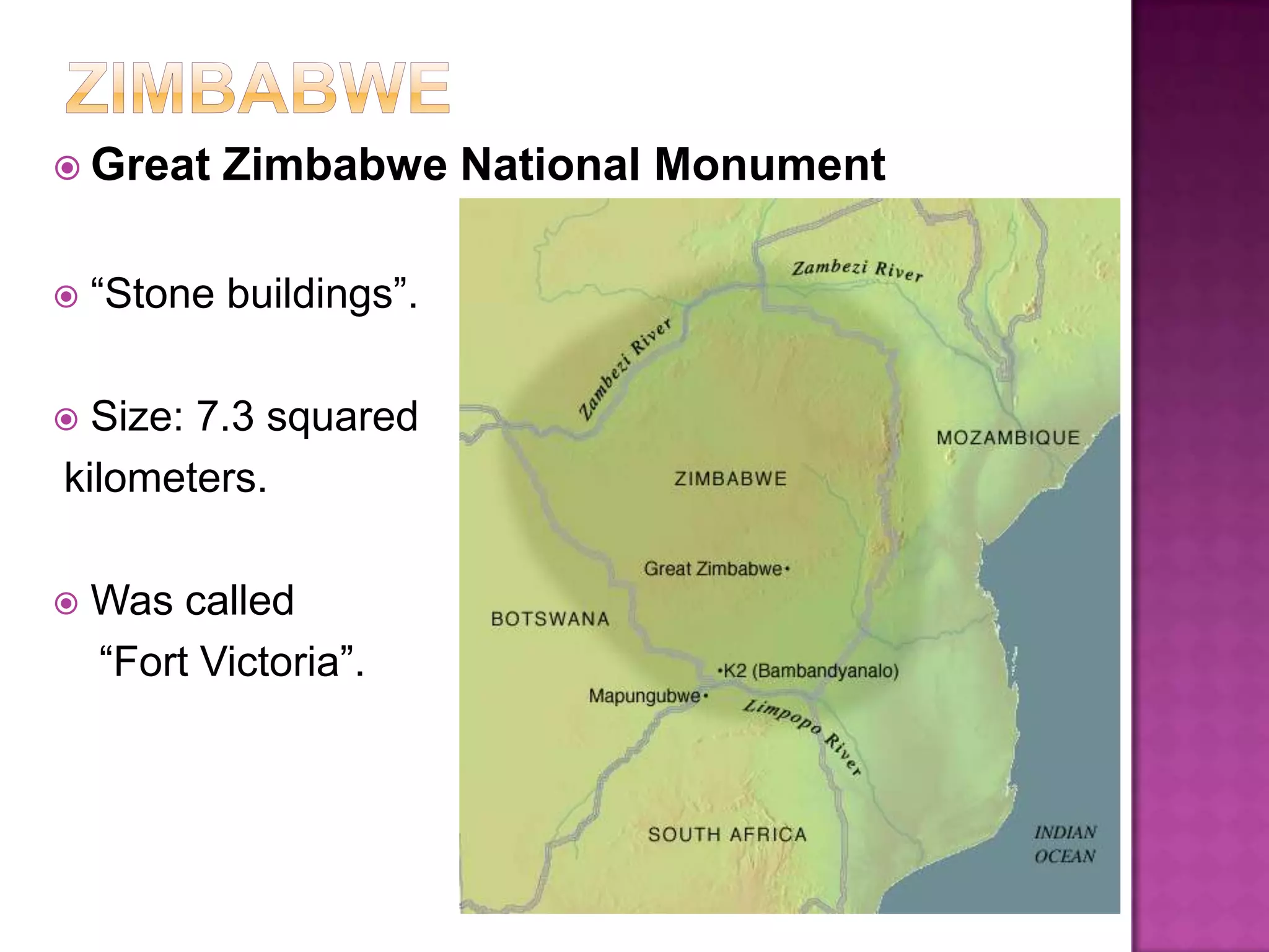 World Heritage Sites In Zimbabwe | PPTX