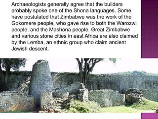 World Heritage Sites In Zimbabwe | PPTX