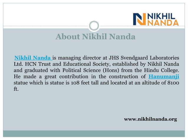 World hindu youth conference nikhil nanda | PPTX