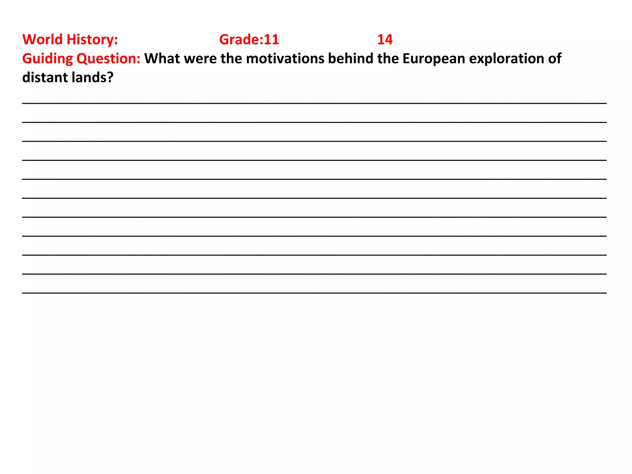 World history | PPTX