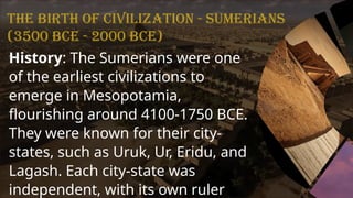 World History. the mesopotamia and its 7 civilization | PPT