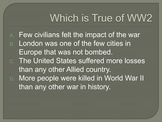 World History - Final Exam Review | PPTX