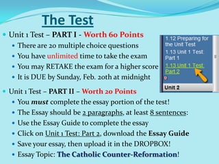 World History - Unit 1 Test Review | PPTX