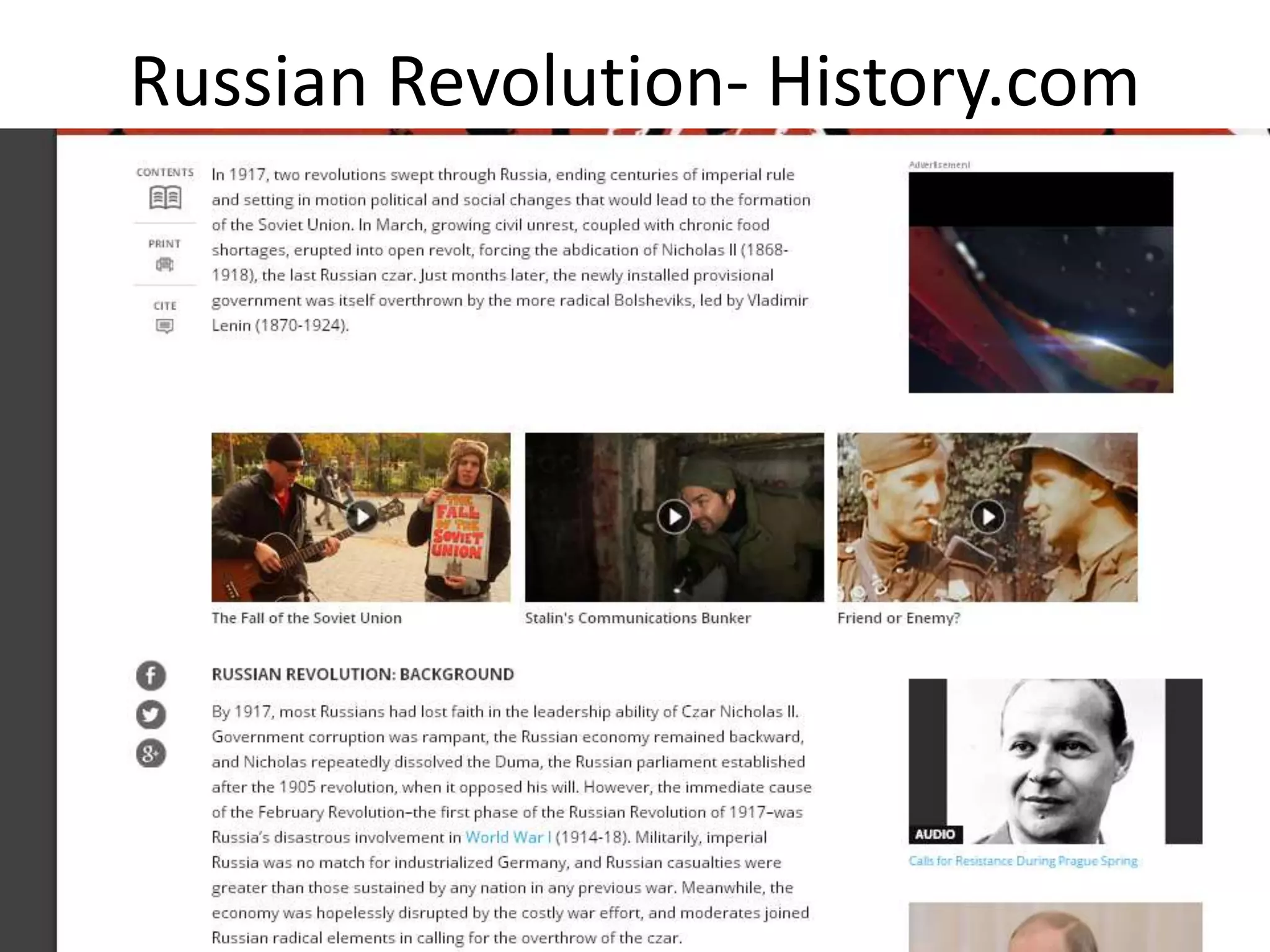 World history shuf- russian glogster | PPTX