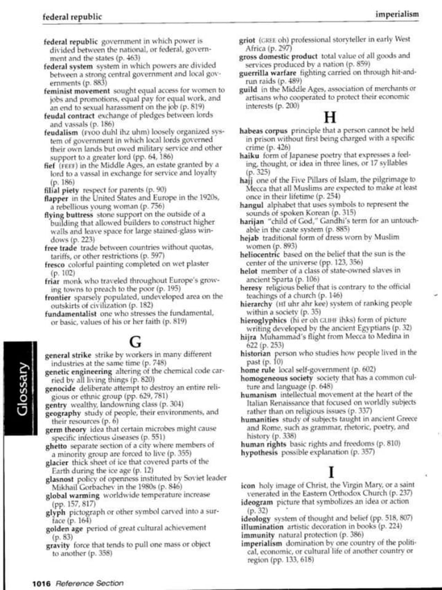 World History Glossary | PPTX